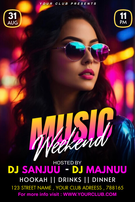 Plantilla de Music Weekend Poster | PosterMyWall