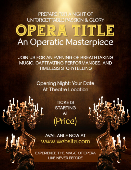 Musical (Operatic) Flyer Template | PosterMyWall