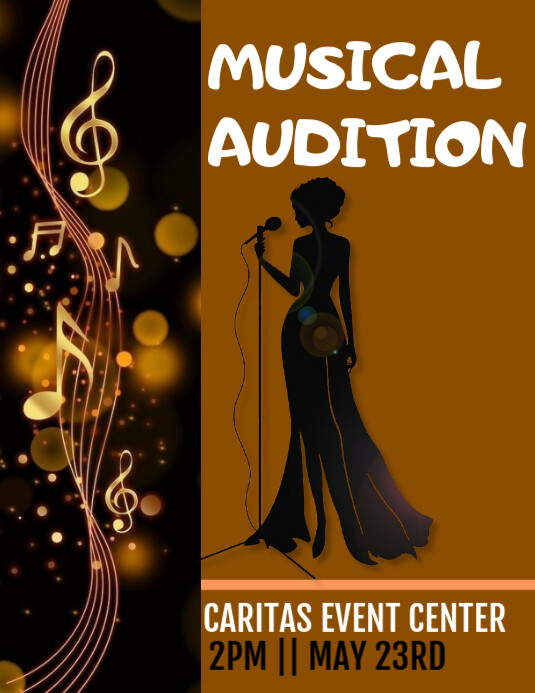 Musical Audition Template | PosterMyWall