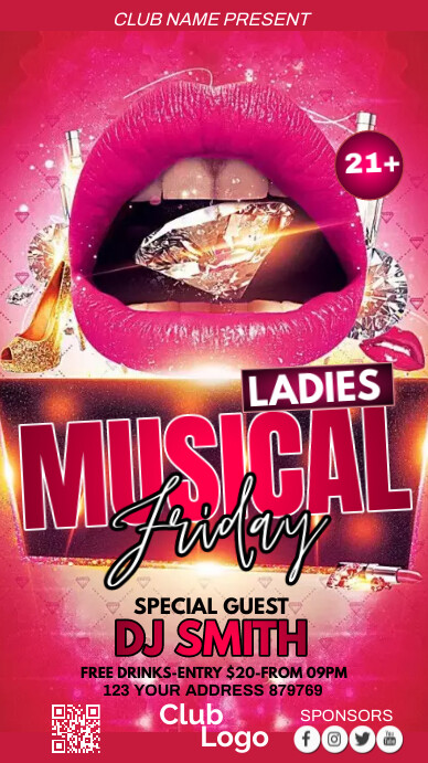 Modèle musical friday template | PosterMyWall