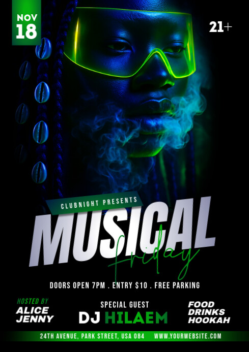 Musical Friday template | PosterMyWall