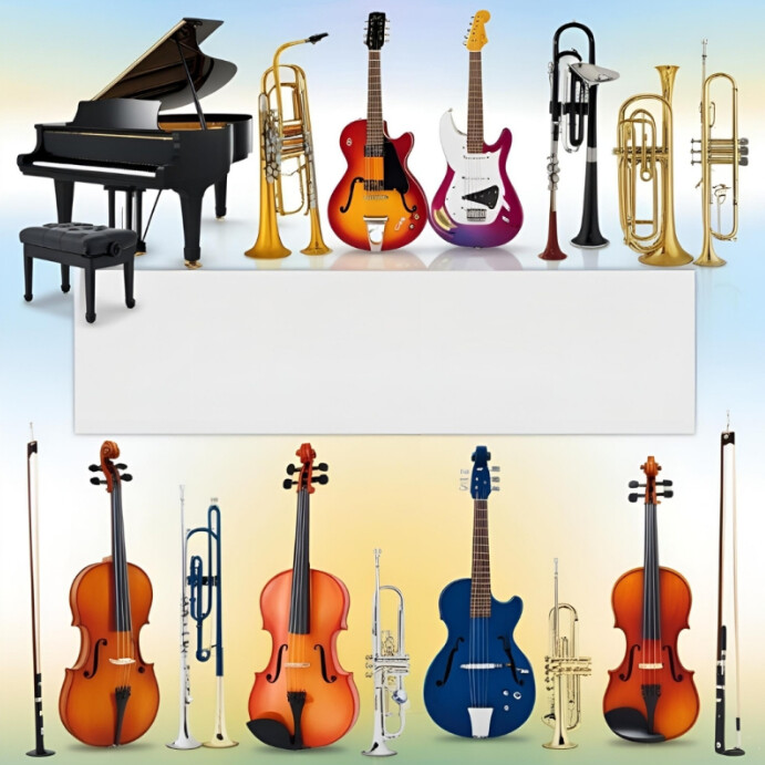 Musical Instruments Banner Template | PosterMyWall