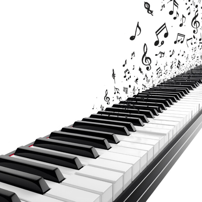 Musical Notes and Keyboard Banner Template | PosterMyWall