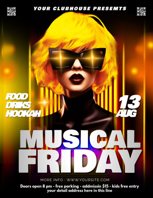 Plantilla de musical party flyers | PosterMyWall