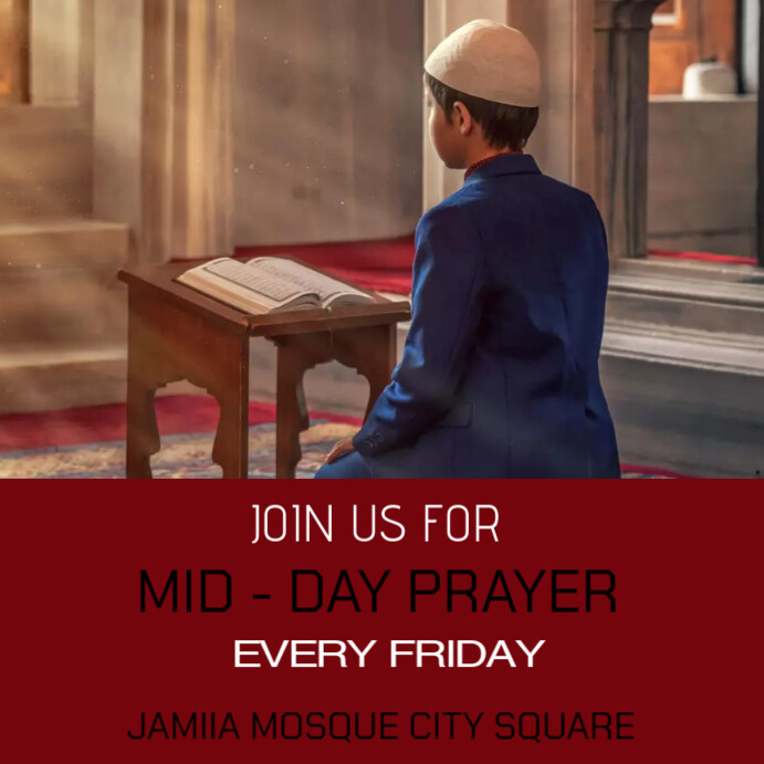 Copy of Muslim prayer day Design | PosterMyWall