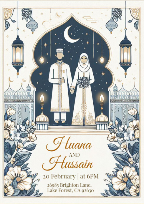 856+ Free Nikkah Invitation Templates | PosterMyWall