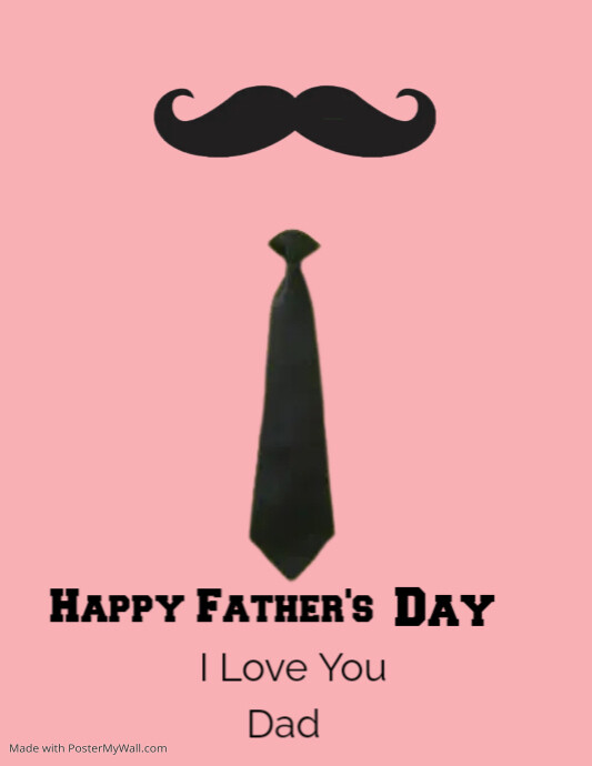 Mustache and tie Template | PosterMyWall