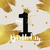 my 1st birthday template | PosterMyWall