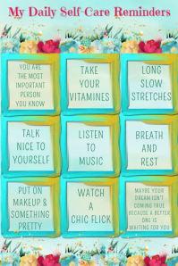 Daily self care reminder Template | PosterMyWall