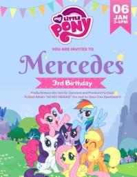 My Little Pony Template | PosterMyWall