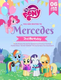 My Little Pony Template | PosterMyWall