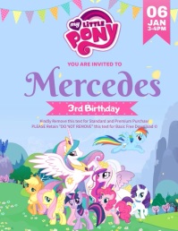 My Little Pony Template | PosterMyWall