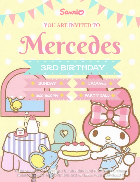 My melody Template | PosterMyWall