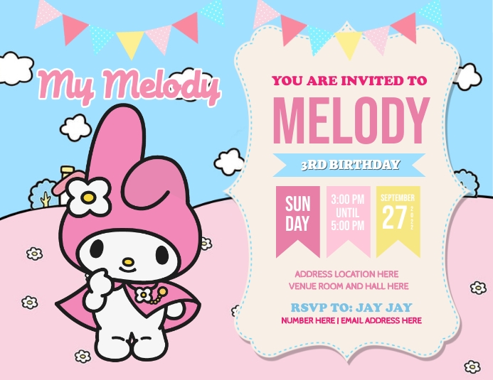 Copy of My Melody | PosterMyWall
