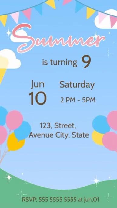 My Melody Invitation animated Template | PosterMyWall