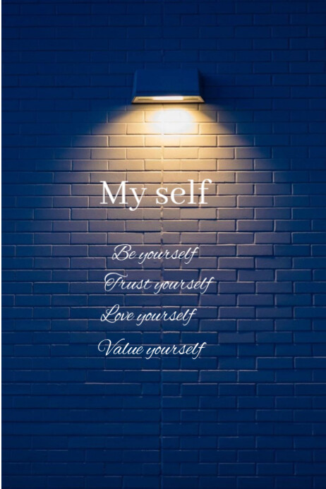 Copy of My self | PosterMyWall