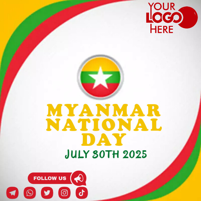 Myanmar national day Template | PosterMyWall