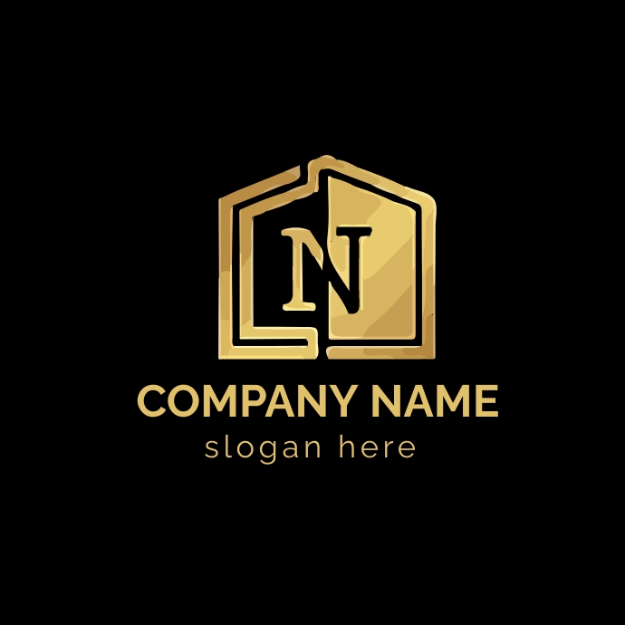 N logo design| Company logo Template | PosterMyWall