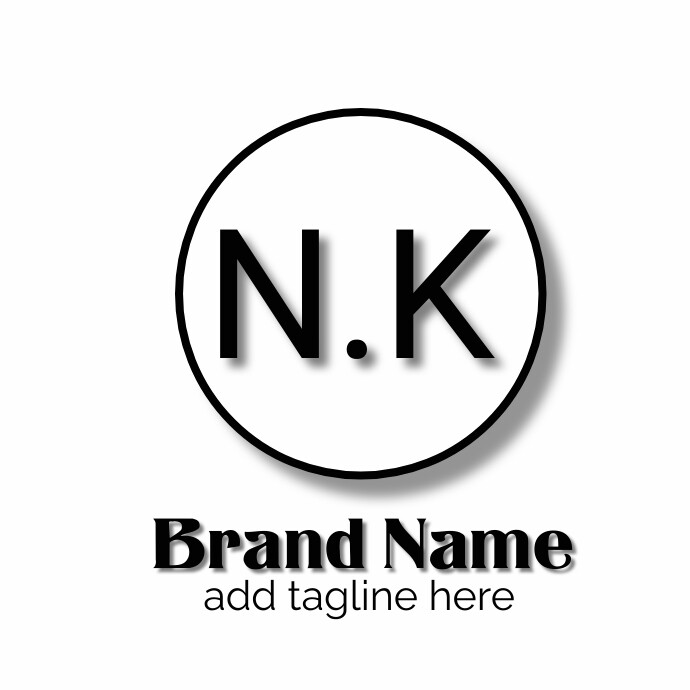 n.k logo design Templat | PosterMyWall