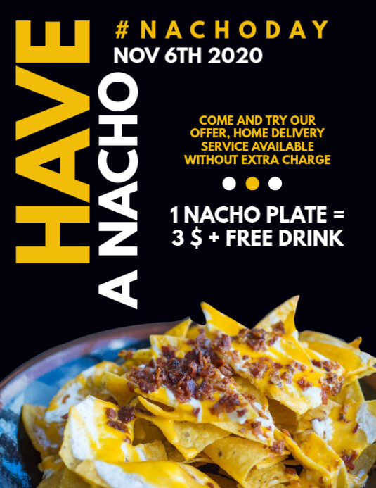 nacho day offer advertisement Template | PosterMyWall