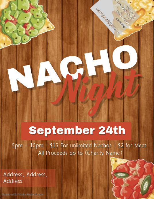 Nacho Flyer Template | PosterMyWall
