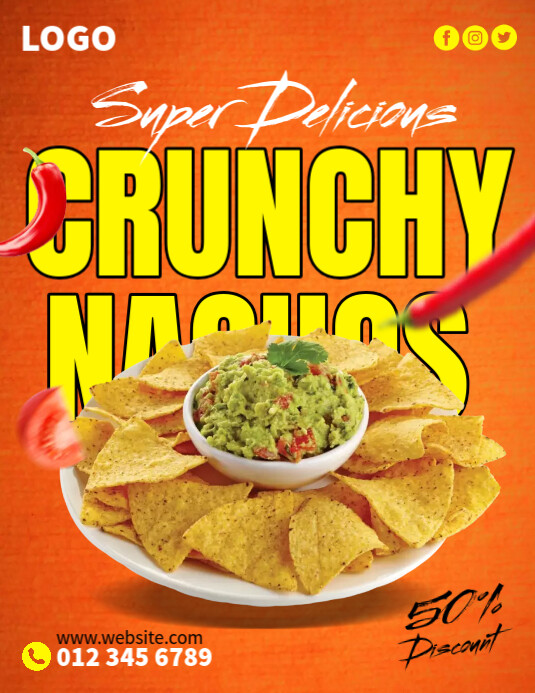 Nachos Ads Template | PosterMyWall
