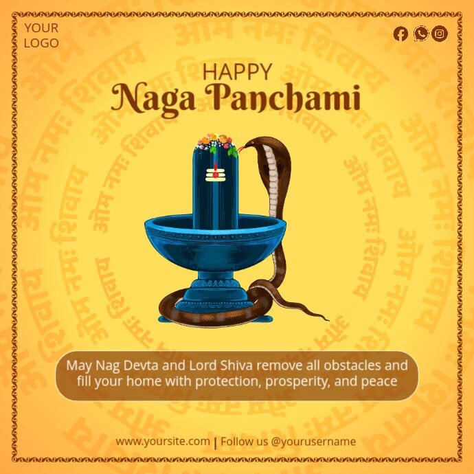 Naga Panchami Greetings Instagram Post Template | PosterMyWall