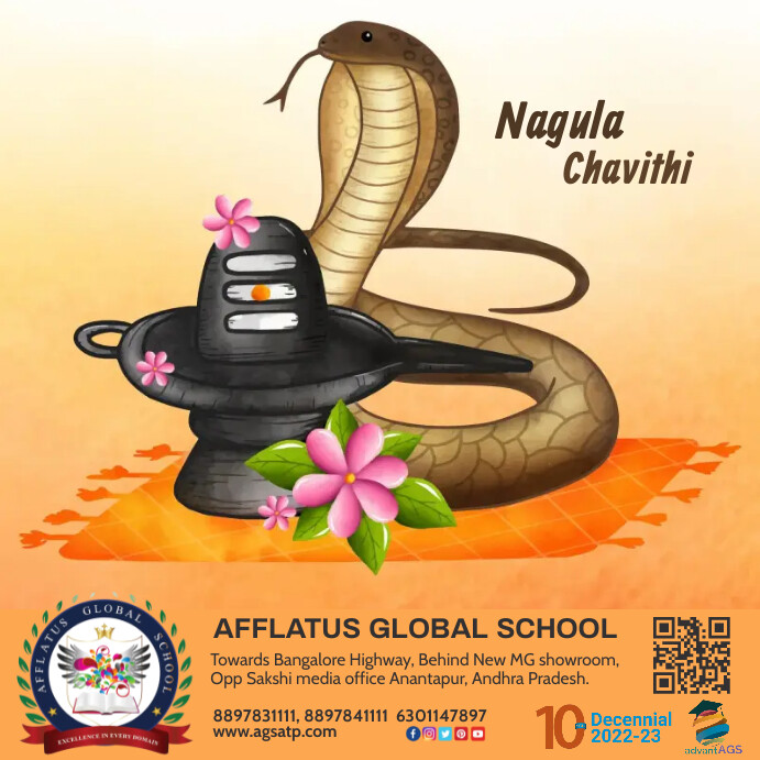 Copy of Nagula Chavithi, naga panchami, snake god,hin | PosterMyWall