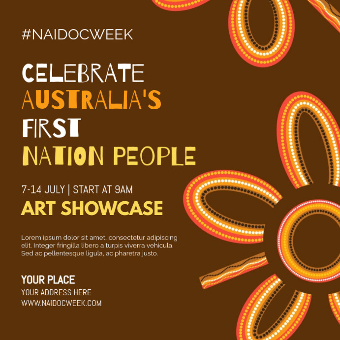 naidoc week Template | PosterMyWall