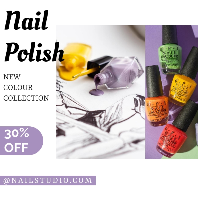 NAIL POLISH POSTER Template | PosterMyWall