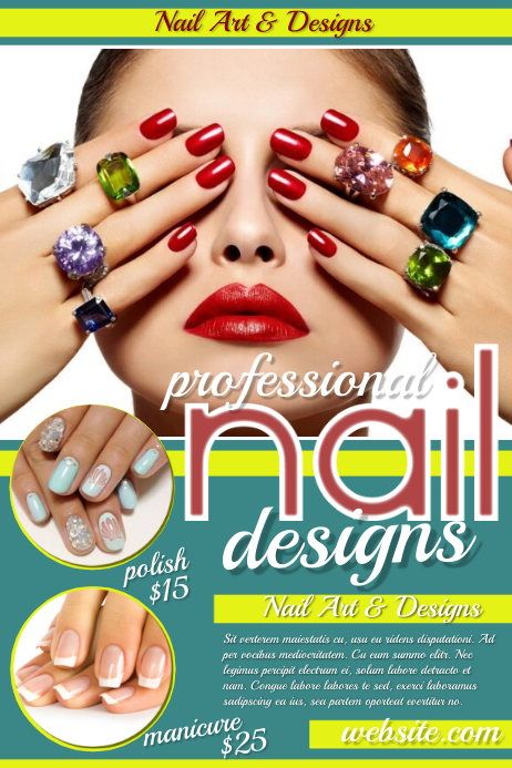 Nail Template | PosterMyWall