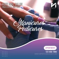 Nail Salon Square Video Ad Template | PosterMyWall