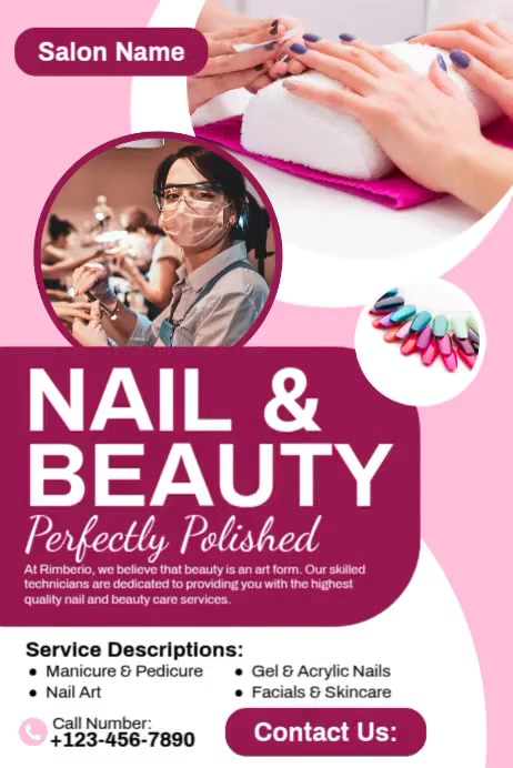 Nail Salon Ads Template | PosterMyWall