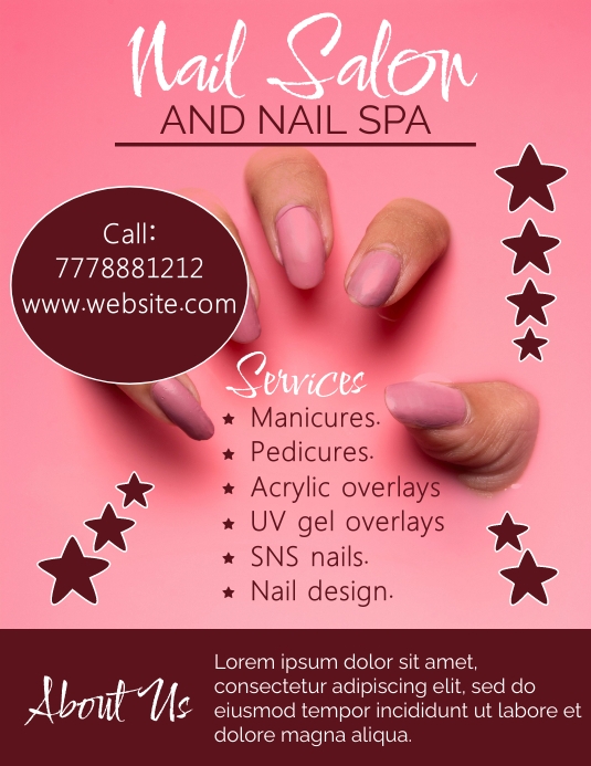 Nail Salon Flyer Template | PosterMyWall
