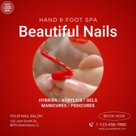 Nail Salon Square Video Ad Template | PosterMyWall