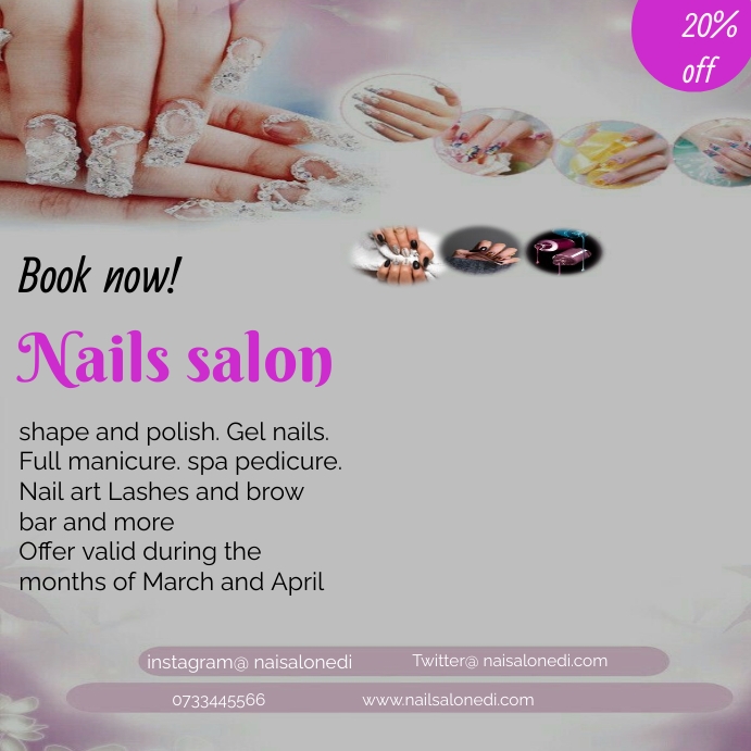 nail spa flyer template | PosterMyWall
