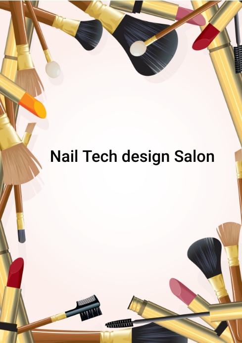 Copy of Nail tech design Salon template | PosterMyWall