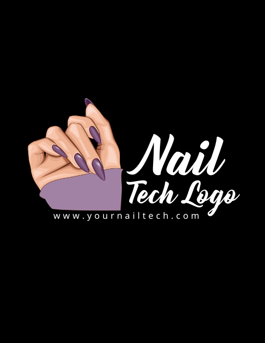 Nail Tech Logo Templat | PosterMyWall