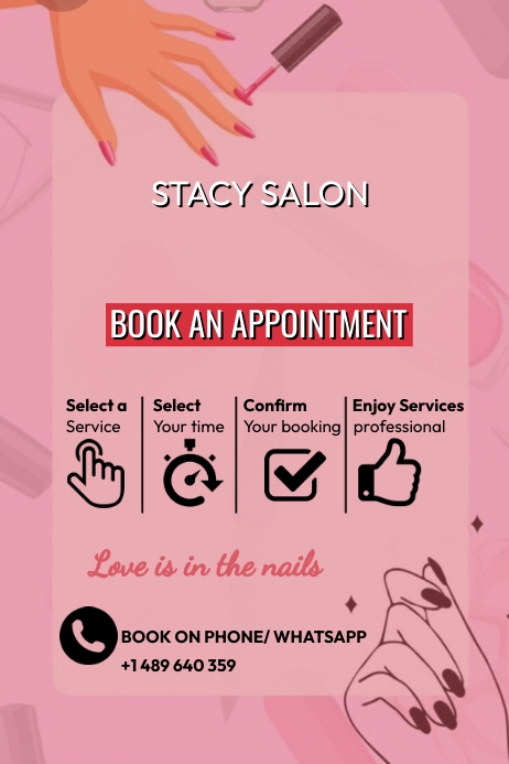 Nail tech salon Template | PosterMyWall