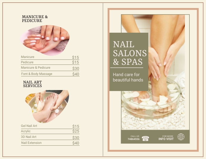 Plantilla de Nail Tech template, Nail salon template | PosterMyWall