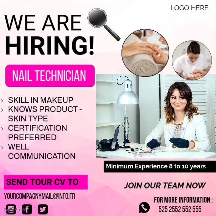 Nail Technician Instagram Template | PosterMyWall