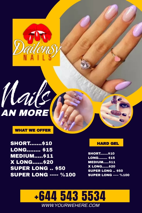nails Template | PosterMyWall