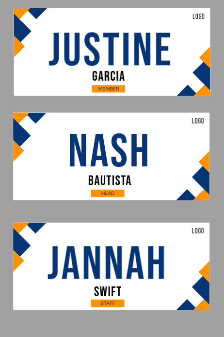 Copy of NAME TAG | PosterMyWall