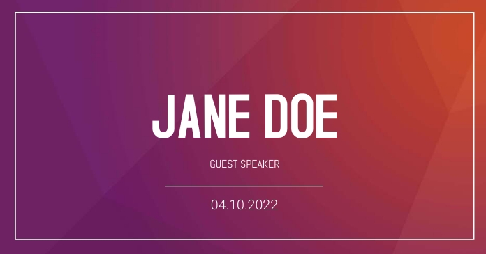 Name Tag Template | PosterMyWall