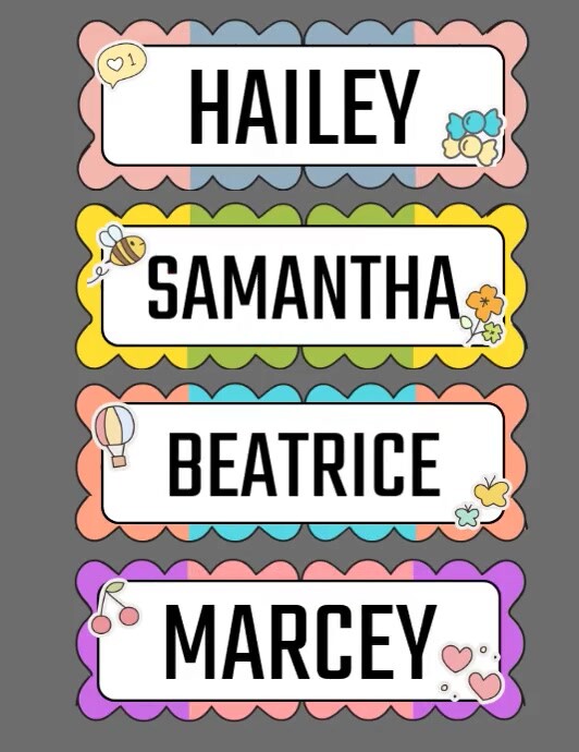 Name Tag Template | PosterMyWall