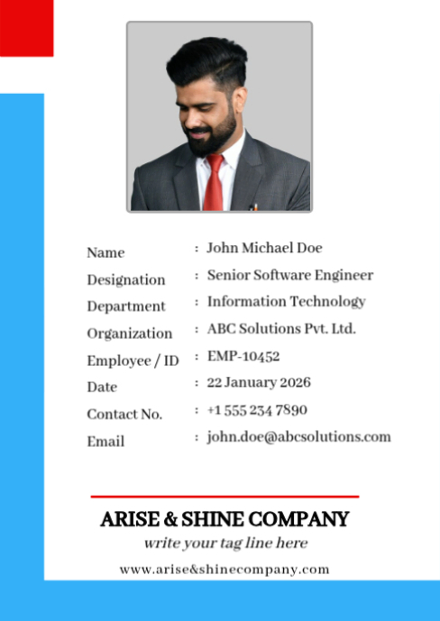 Name tag template | PosterMyWall