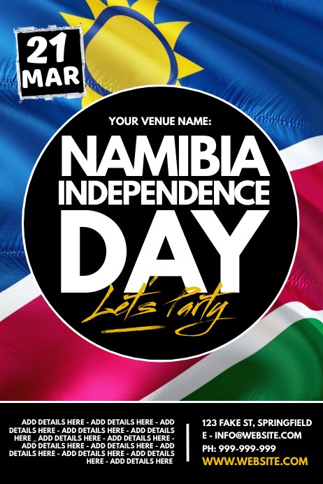 Copy of Namibia Independence Day Poster | PosterMyWall