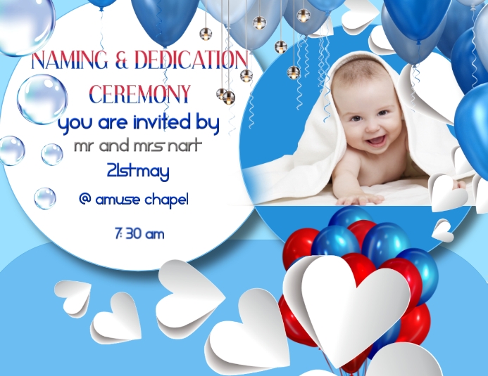 Copy of naming and dedication ceremony template | PosterMyWall