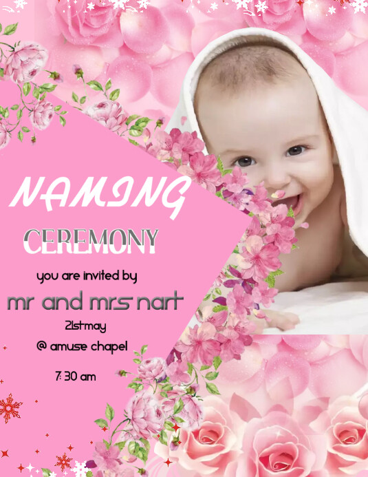 Naming Ceremony Template | PosterMyWall