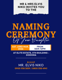 Baby naming flyer Template | PosterMyWall